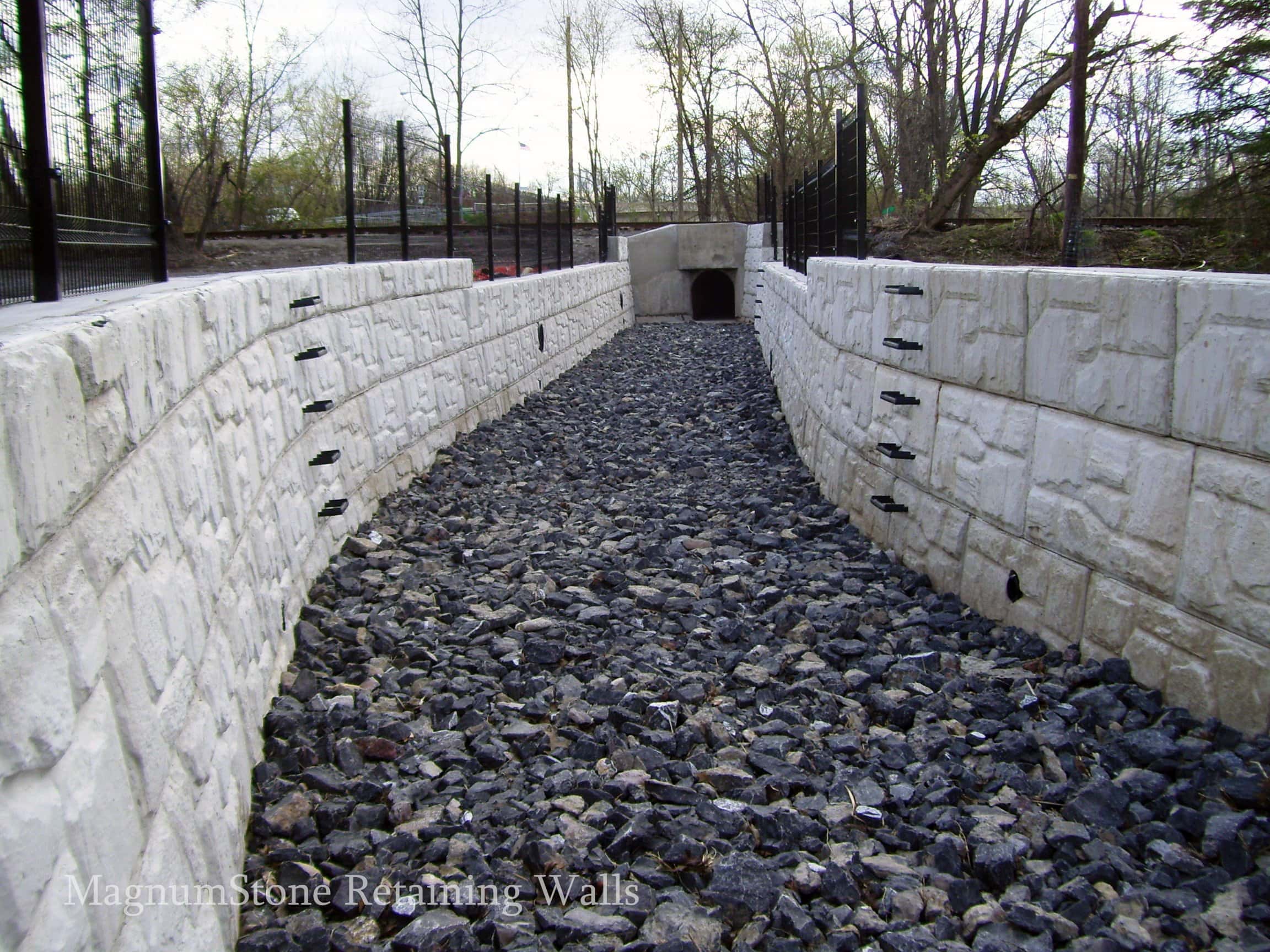 MagnumStone Retaining Walls Excel in Stream Bank Protection