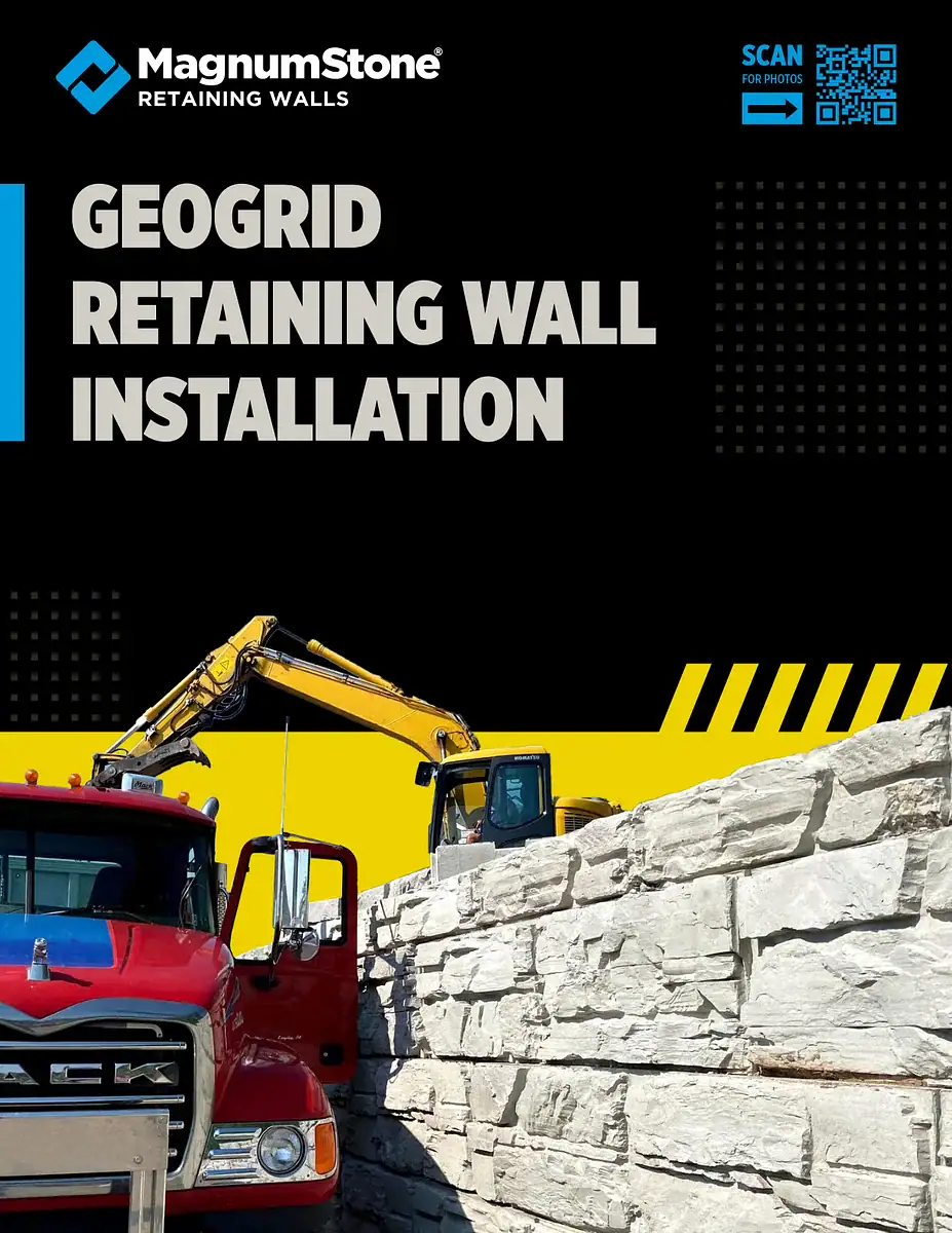 Geogrid Retaining Wall Installation – MagnumStone®