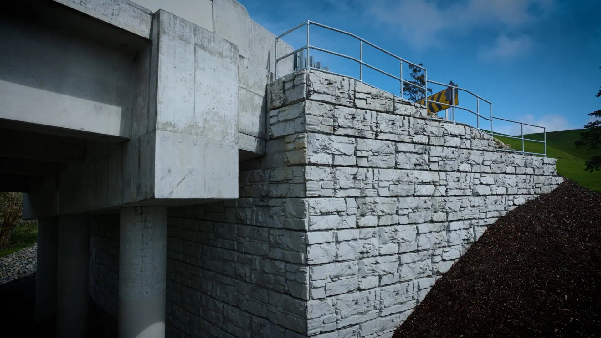 MagnumStone Bridge Abutments Upgrade Highway Overpass