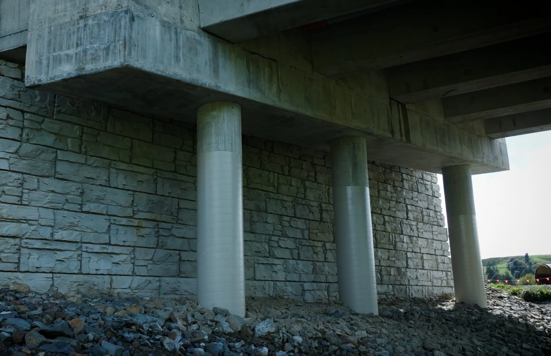MagnumStone Bridge Abutments Upgrade Highway Overpass